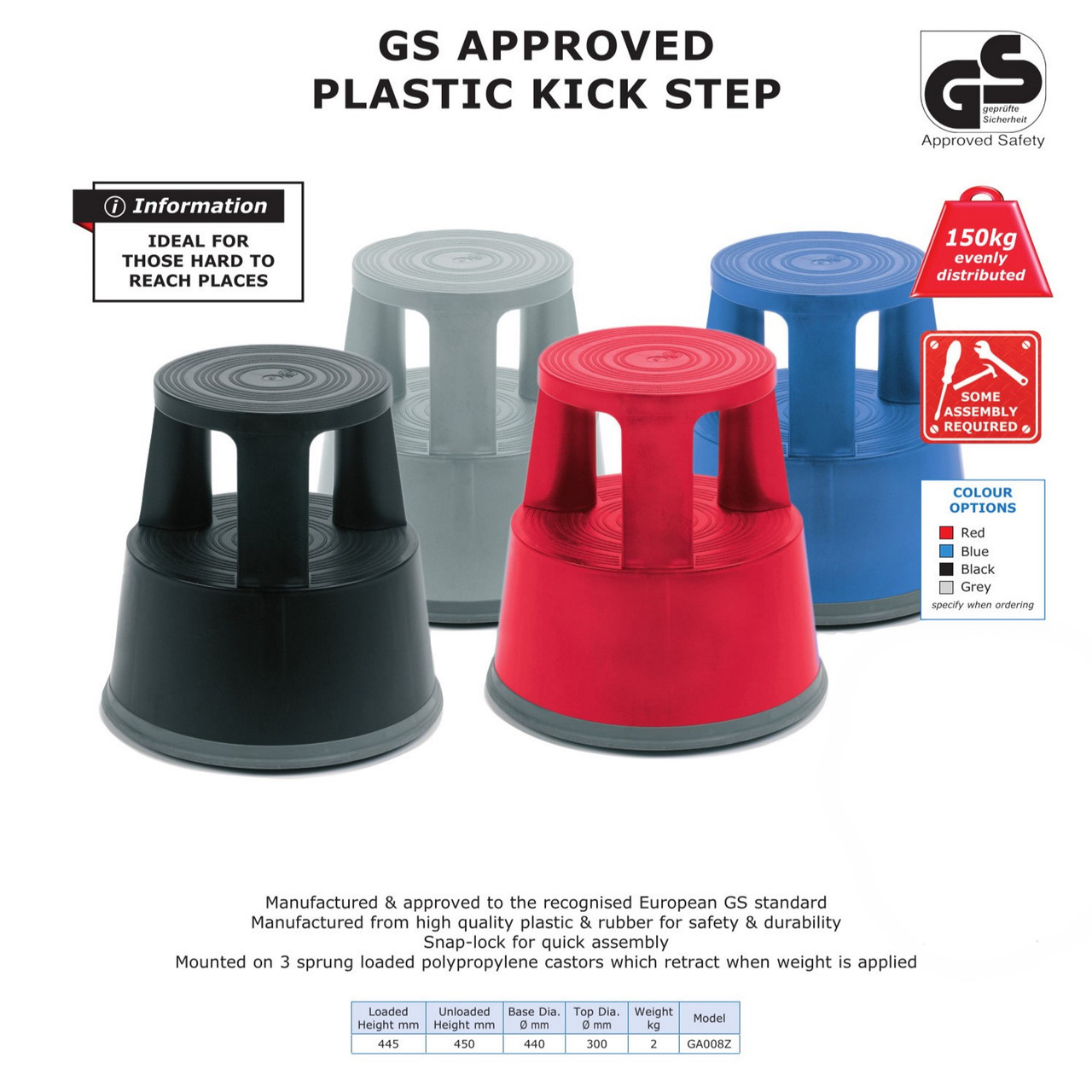 GS Approved Plastic Kick Step Up | Roadware