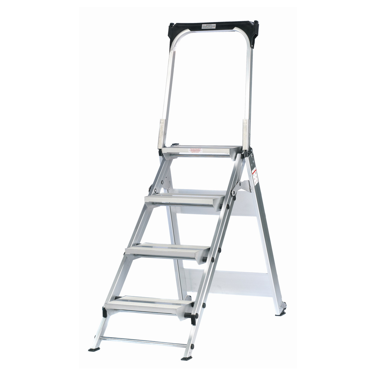 2, 3 or 4 Tread Easy Slope Aluminium Folding Leader Steps | Roadware