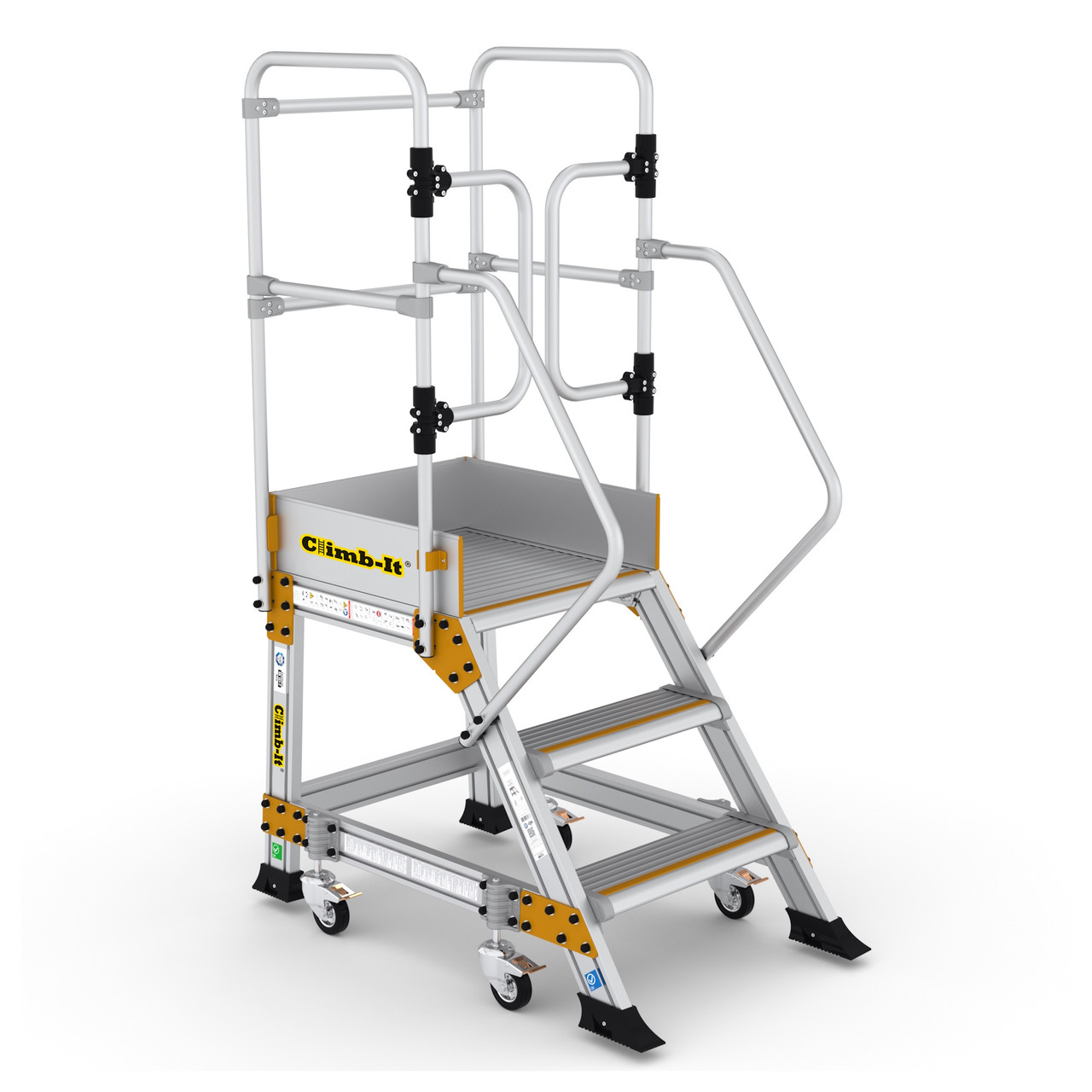 3 to 5 Tread Climb-It Weight Reactive Platform Safety Steps | Roadware