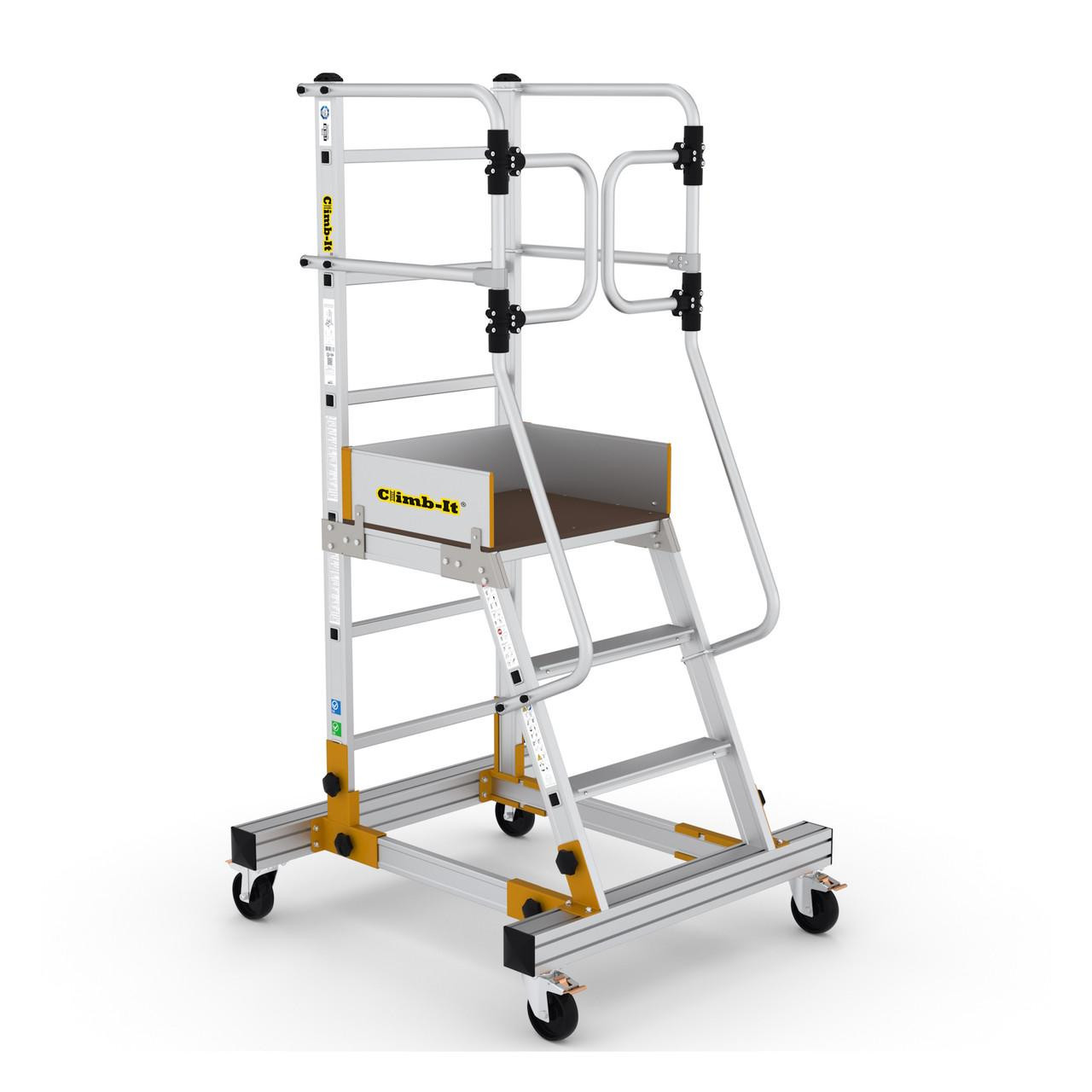 4 to 12 Tread Mobile Platform Steps Inc Safety Gate | Roadware