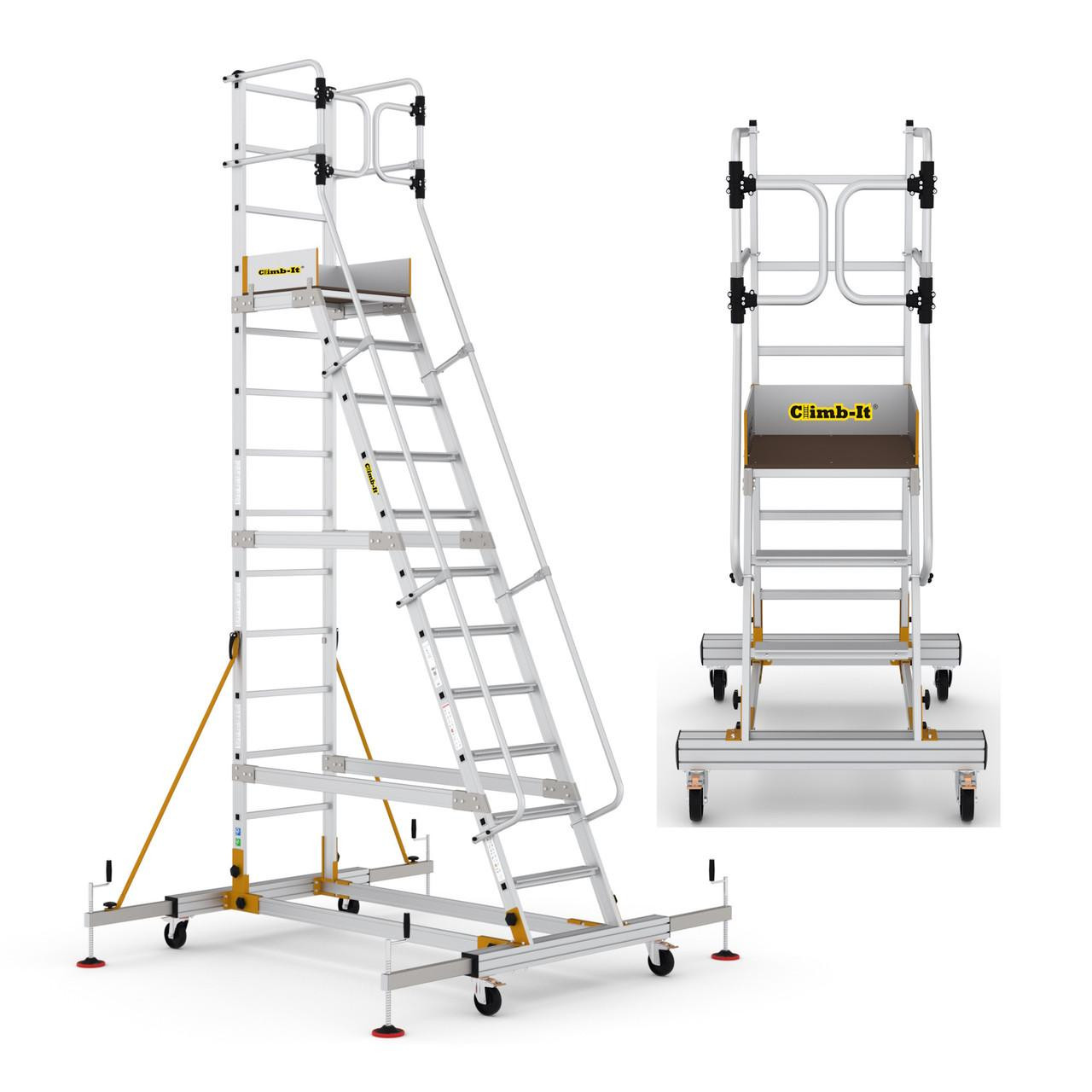 4 to 12 Tread Mobile Platform Steps Inc Safety Gate | Roadware
