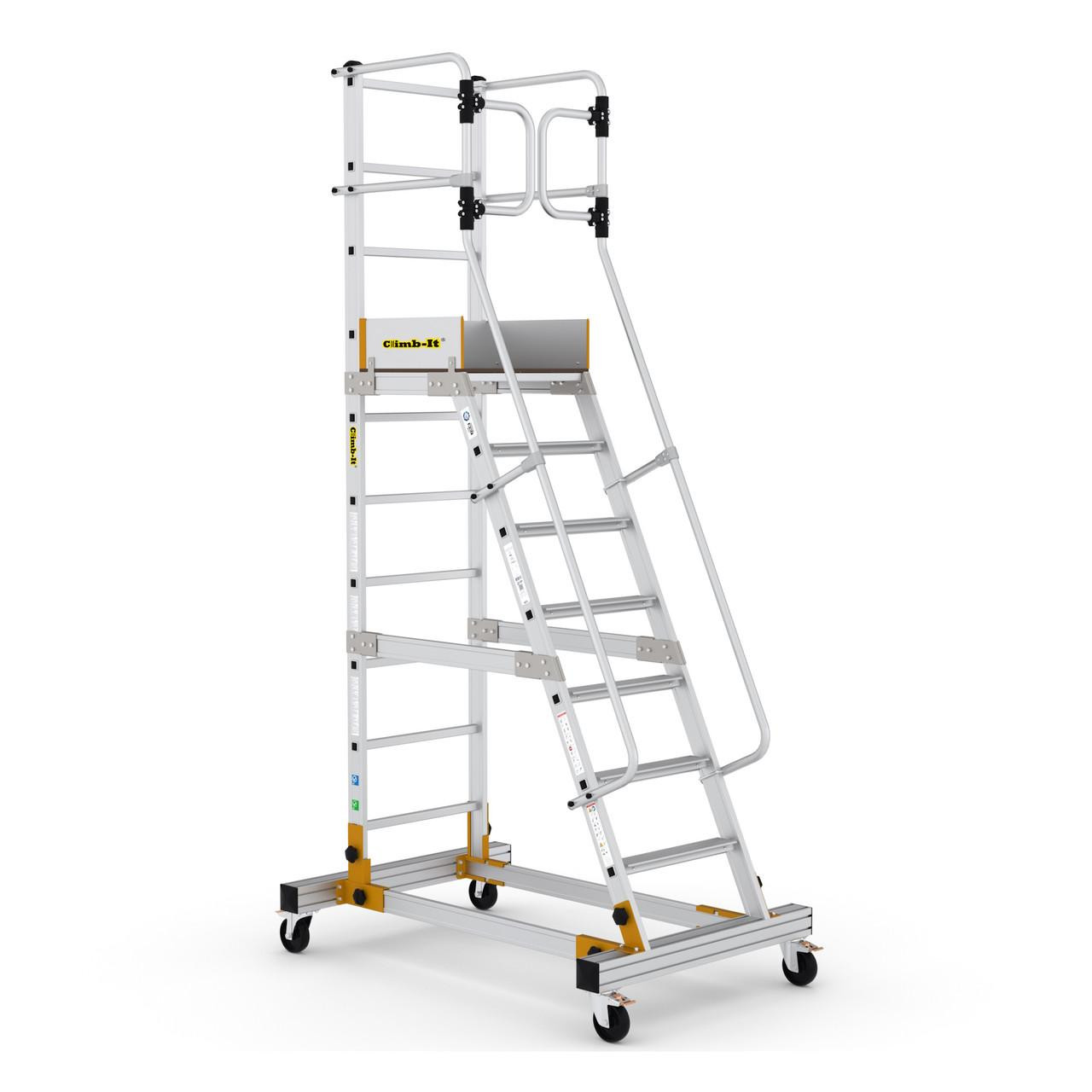 4 to 12 Tread Mobile Platform Steps Inc Safety Gate | Roadware
