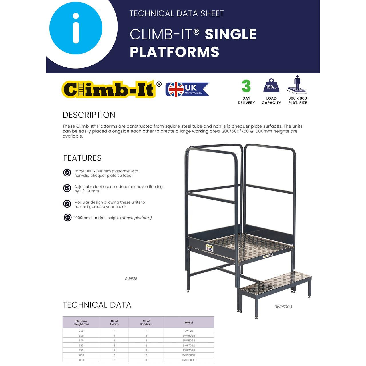 Climb-It Single Modular Platform | Roadware