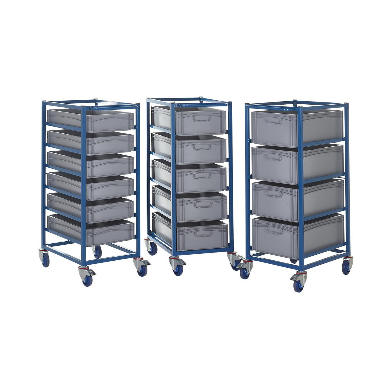 Tray Rack Trolleys With Containers | Roadware