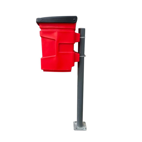 Rydal 40L Lidded Post / Wall Litter Bin | Roadware
