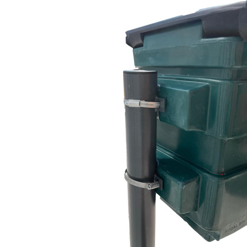 Rydal 40L Lidded Post / Wall Litter Bin | Roadware