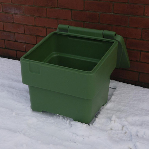 60 Litre Green Grit Bin Rock Salt & Scoop | Roadware