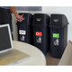Set of 3 60 Litre Indoor Waste Recycling Bins | Roadware