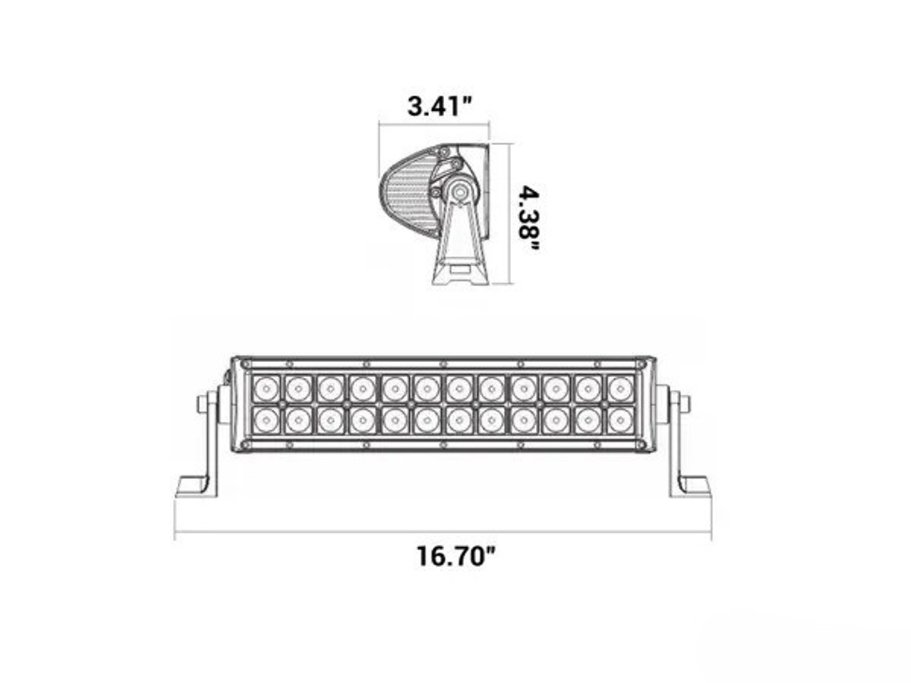Cfmoto Uforce Zforce 12” Led Combination Spot Flood Light Bar By