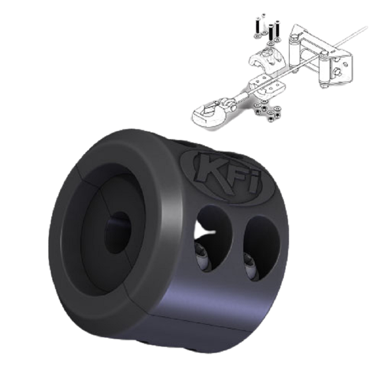 Cfmoto Uforce Zforce 4500lbs Stealth Standard Winch By Kfi Se45 R2 Ecfo