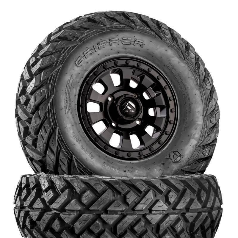 CFMoto UForce/ZForce Tactic D630 Satin Black Wheels with Gripper Tires ...