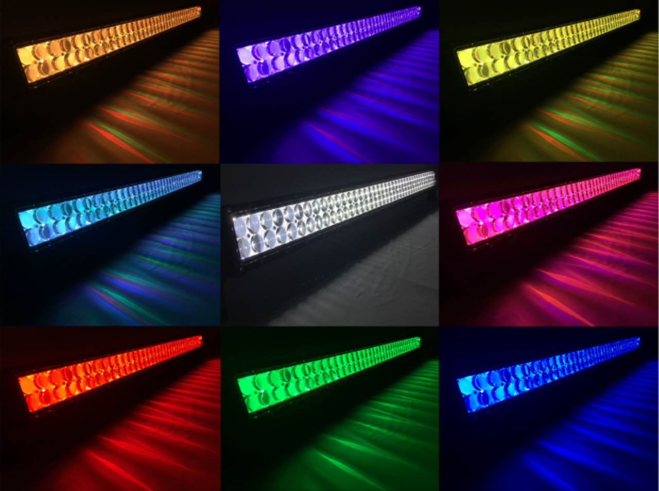 Cfmoto Uforce Zforce 23 Led Rgb Light Bar Dual Row 120 Watt Combo
