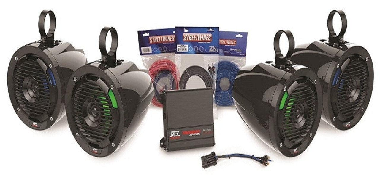 Cfmoto Uforcezforce Audio Package With Amplifier And 4 Roll Cage