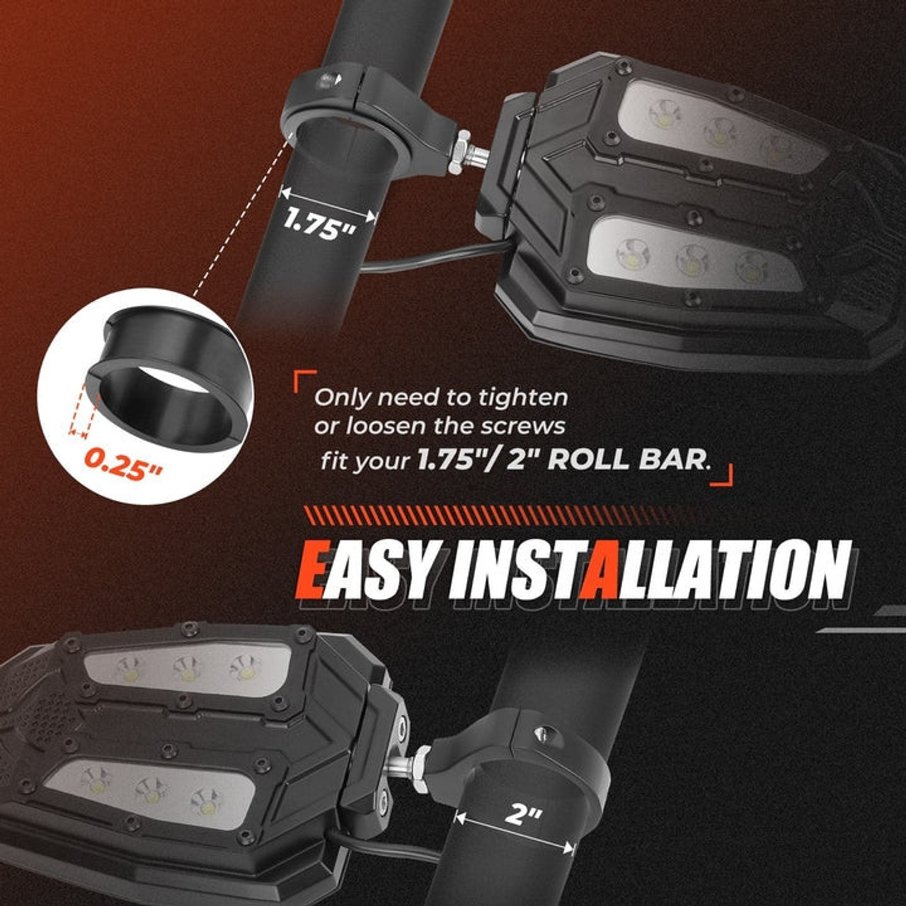 Enhance Your Ride With Led Side Mirror Lights By Kemimoto B0106