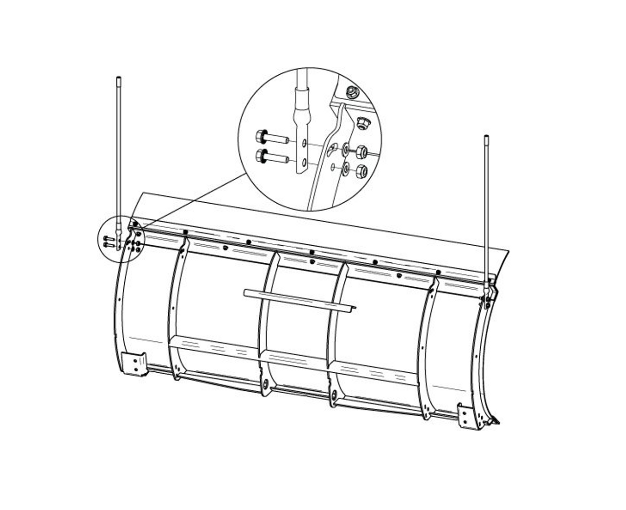 Cfmoto Uforce Zforce Pro Poly Plow Marker Kit By Kfi 105810 Ecfo