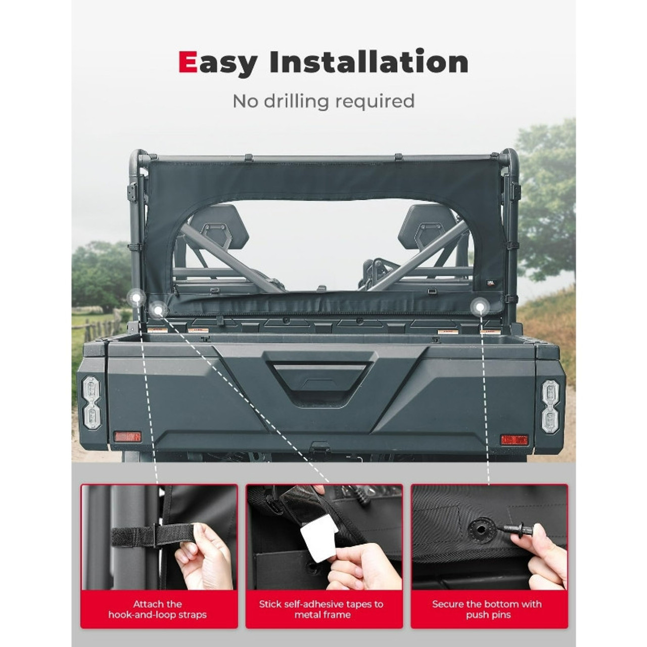 Enhance Your Uforce Experience With Kemimotos Rear Soft Windshield For