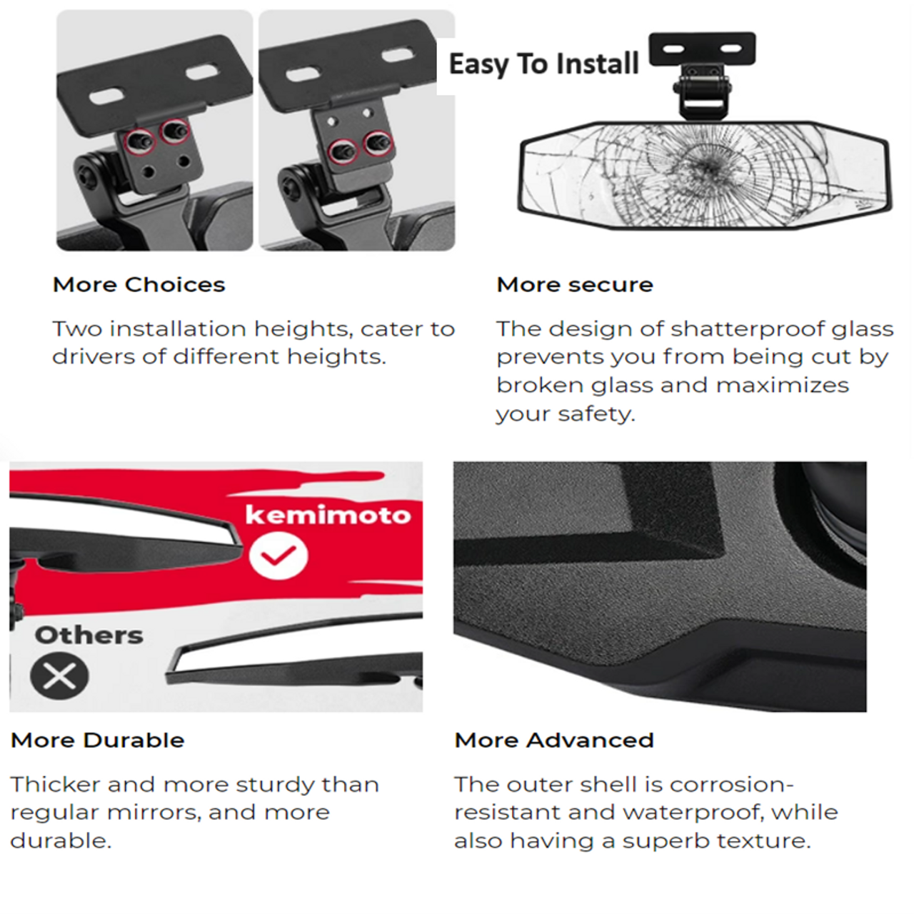 Enhance Visibility With Cfmoto Uforce Rear View Mirrors Kemimoto