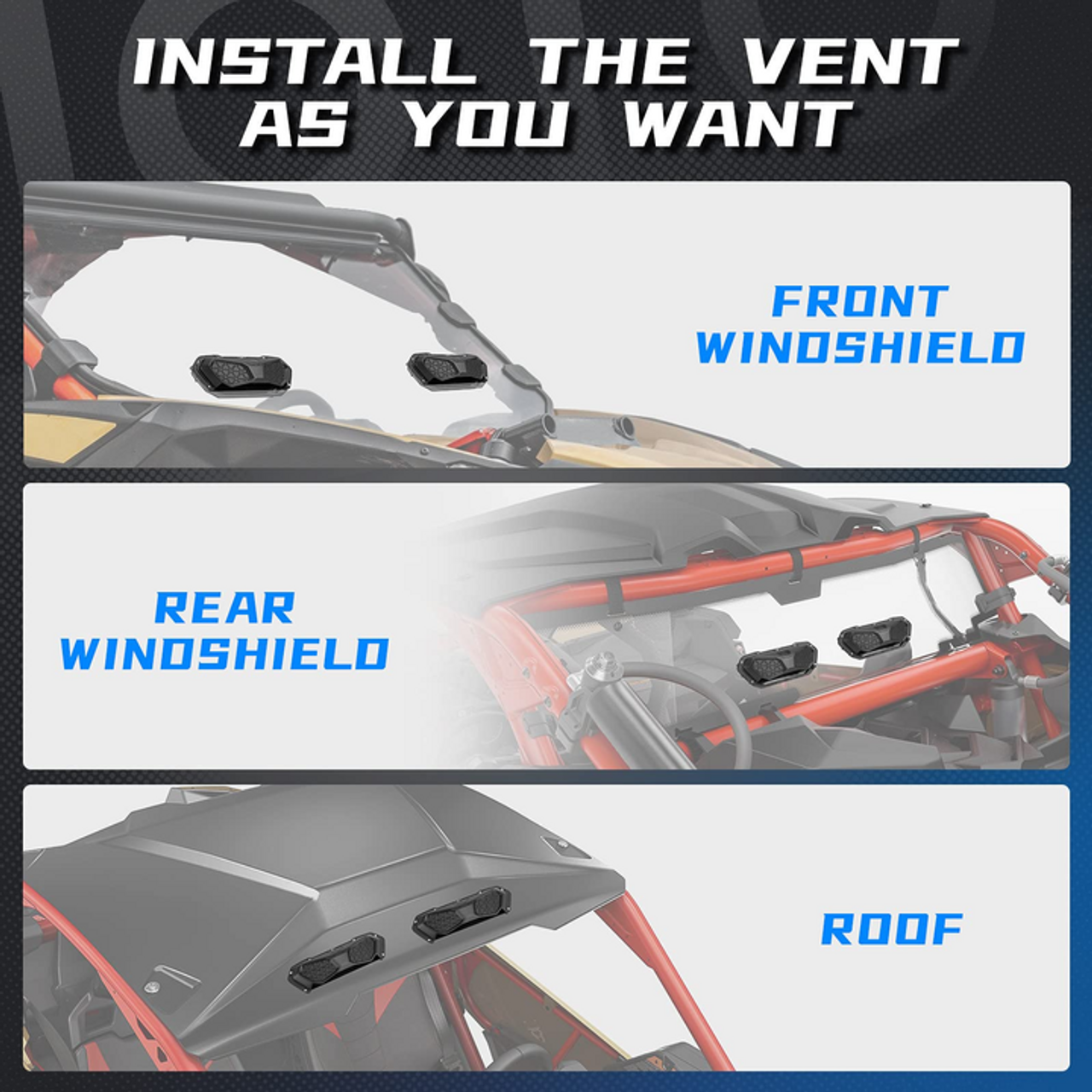 Enhance Your Cfmoto Utv Experience With Kemimotos Windshield Vent Kit