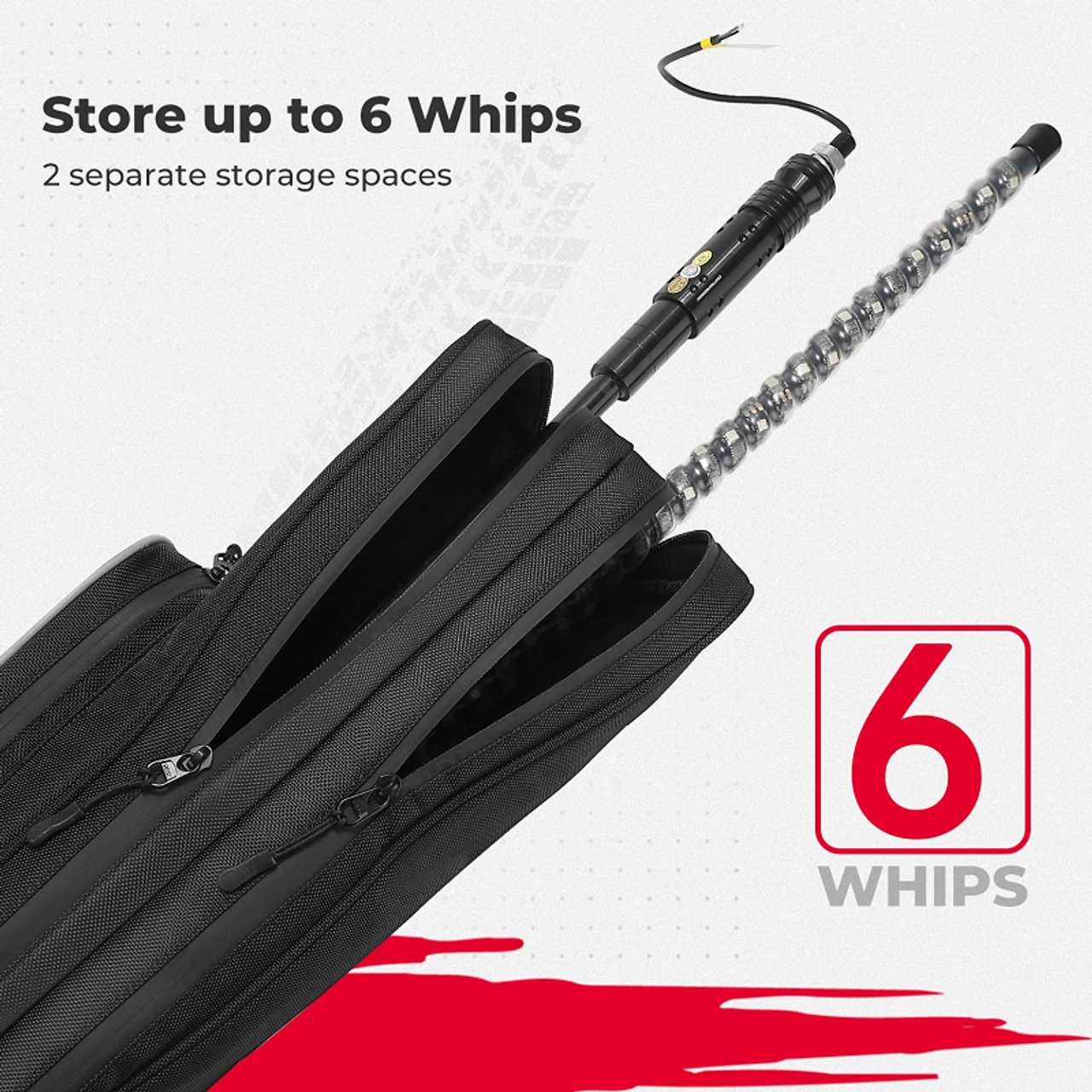 Enhance Visibility And Optimize Storage With Kemimotos Whip Lights Bag