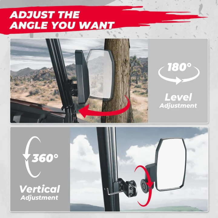 Enhance Safety and Style with Kemimoto's UTV Side Mirrors