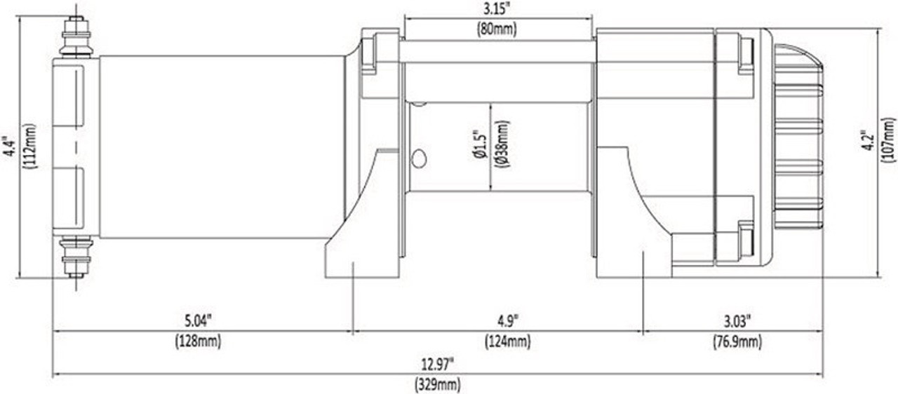 Cfmoto Uforce Zforce 3500lbs Stealth Winch By Kfi Se35 Ecfo