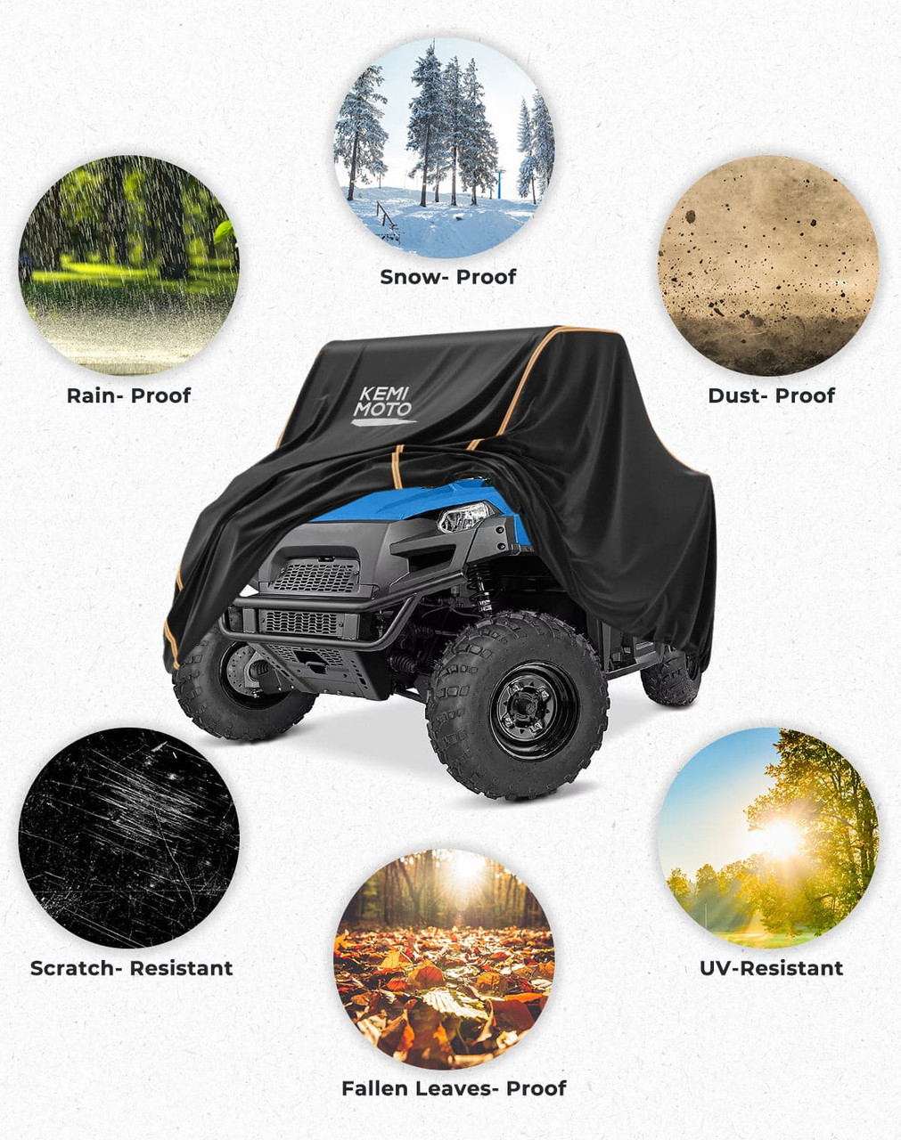 CFMoto UForce UTV Cover by Kemimoto B0115-02310-BK