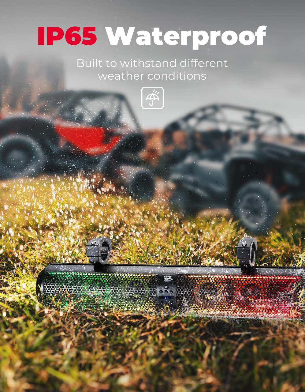 CFMoto ZForce 800/1000 RGB UTV Soundbar 28"" SXS Speaker by Kemimoto by ...