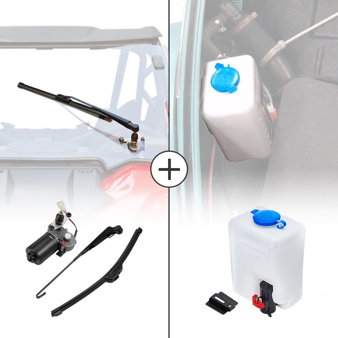 CFMoto UForce / ZForce 12V Electric Windshield Wiper Washer Kit for by ...