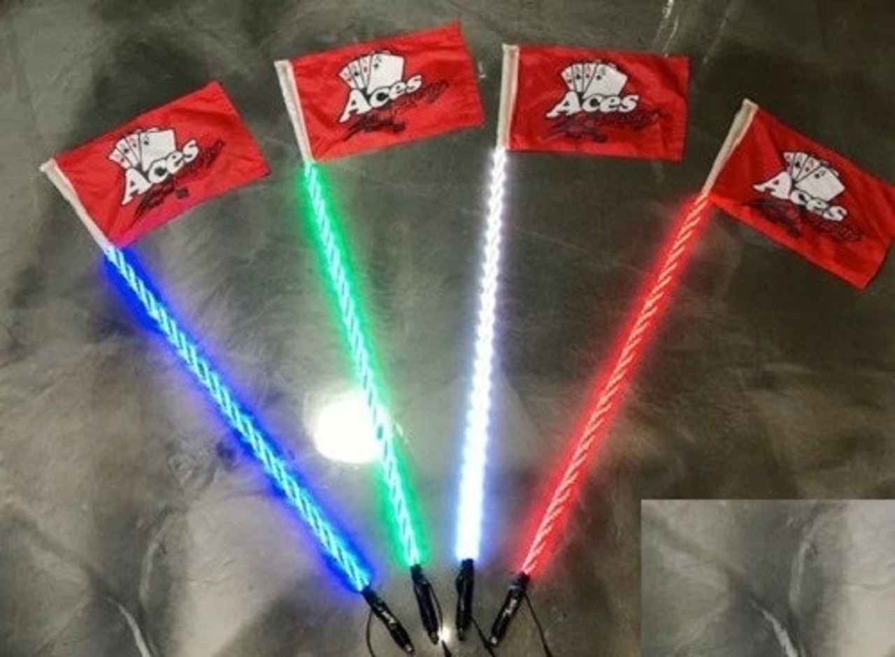 Cfmoto Uforcezforce 200 Combination Deluxe Lighted Whips By Aces