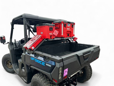 CFMOTO Uforce 1000 Cargo Bed Rack for Milwaukee Pack-Out Boxes by EMP ...