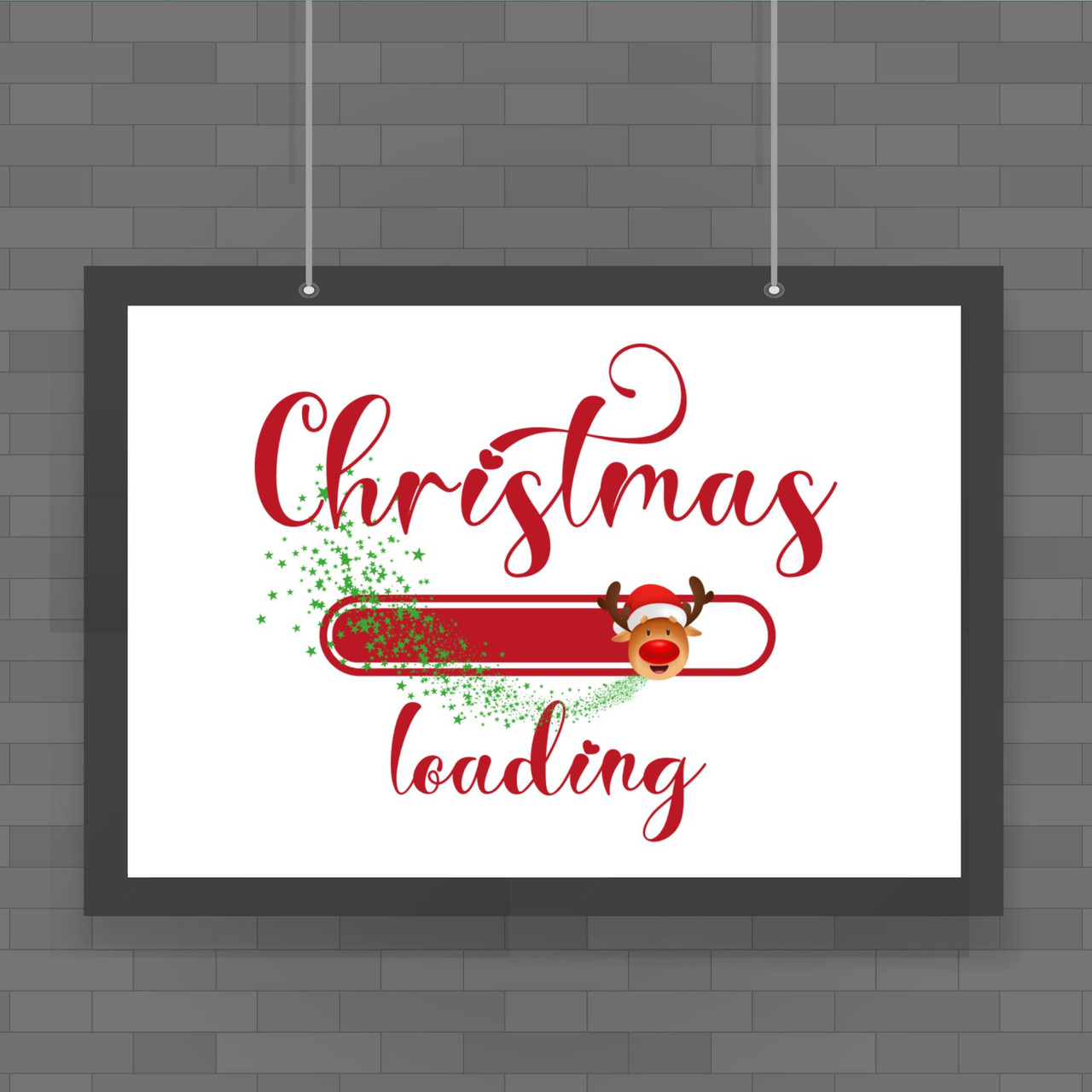 Christmas Loading Poster - Novelty Posters - Slightly Disturbed