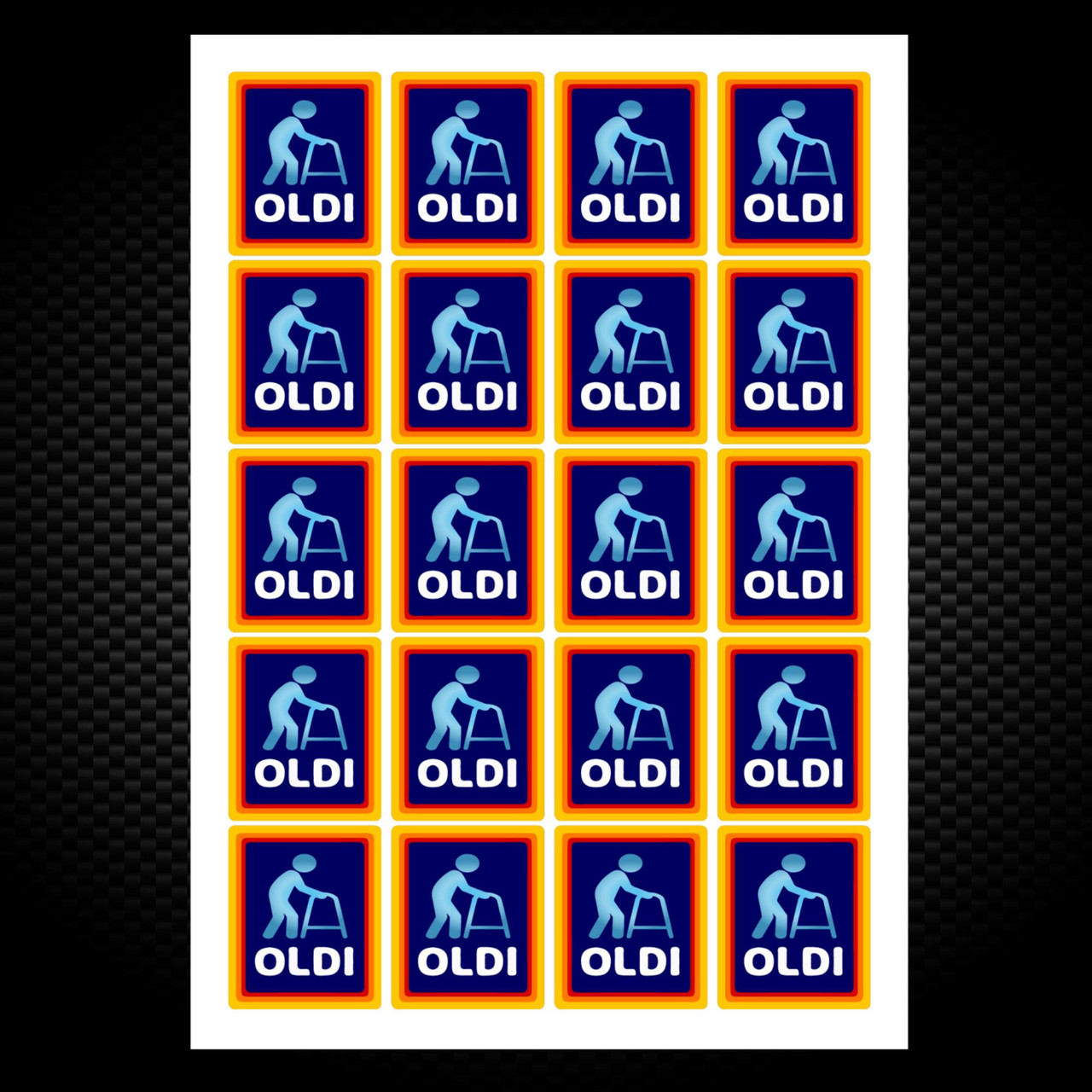 OLDI Sticker Pack - Novelty Stickers - Slightly Disturbed