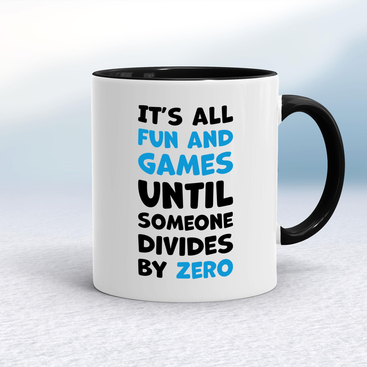 Divide By Zero Mug - Geeky Mugs - Slightly Disturbed