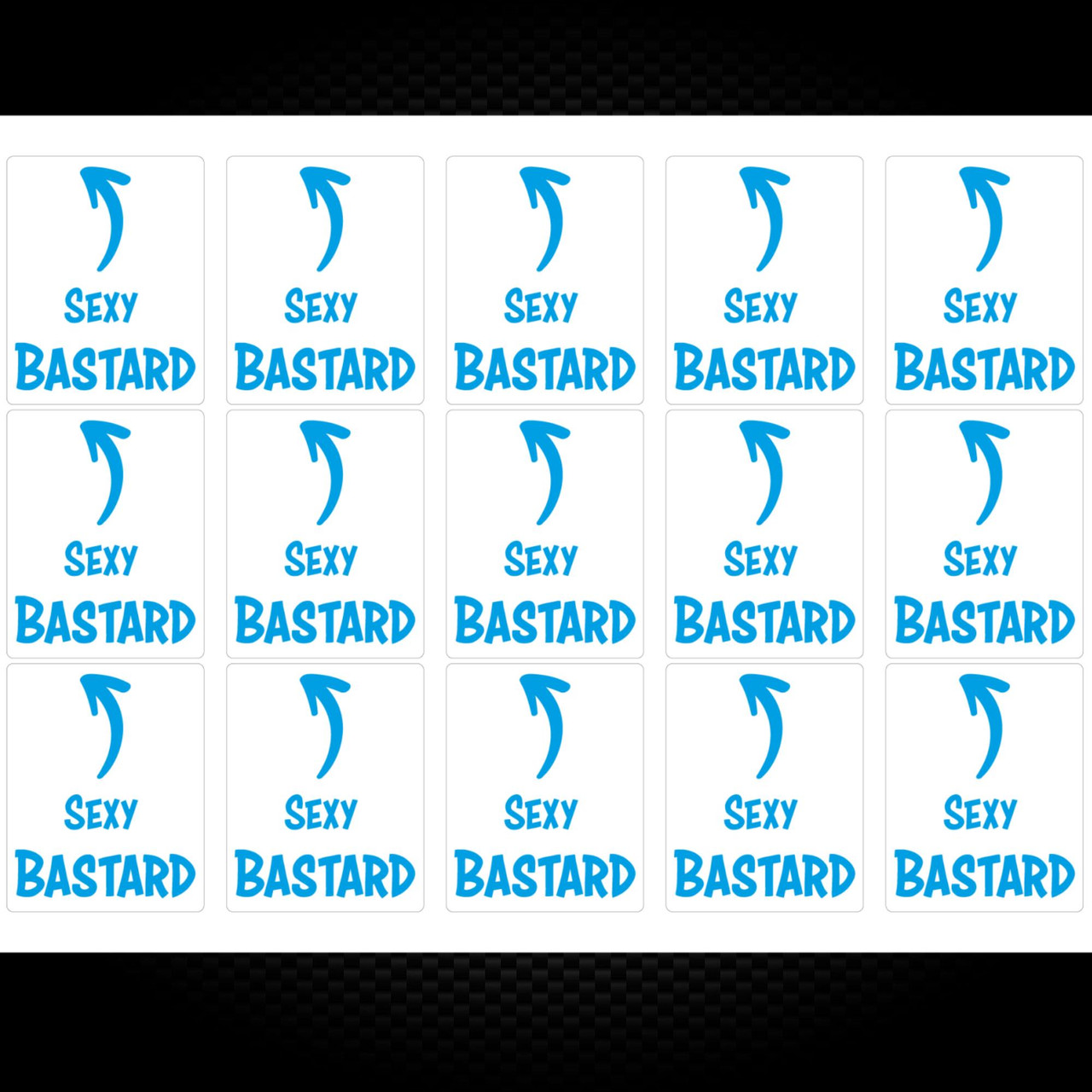 Sexy Bastard Sticker Pack - Rude Stickers - Slightly Disturbed