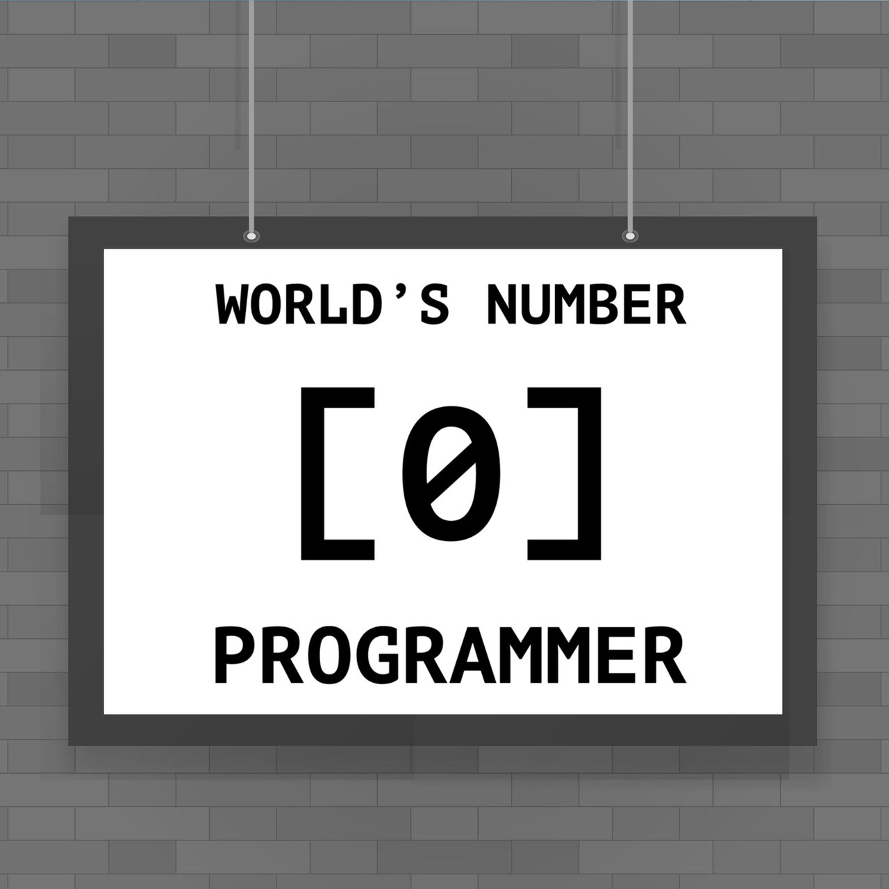 No1 Programmer Poster - Geeky Posters - Slightly Disturbed