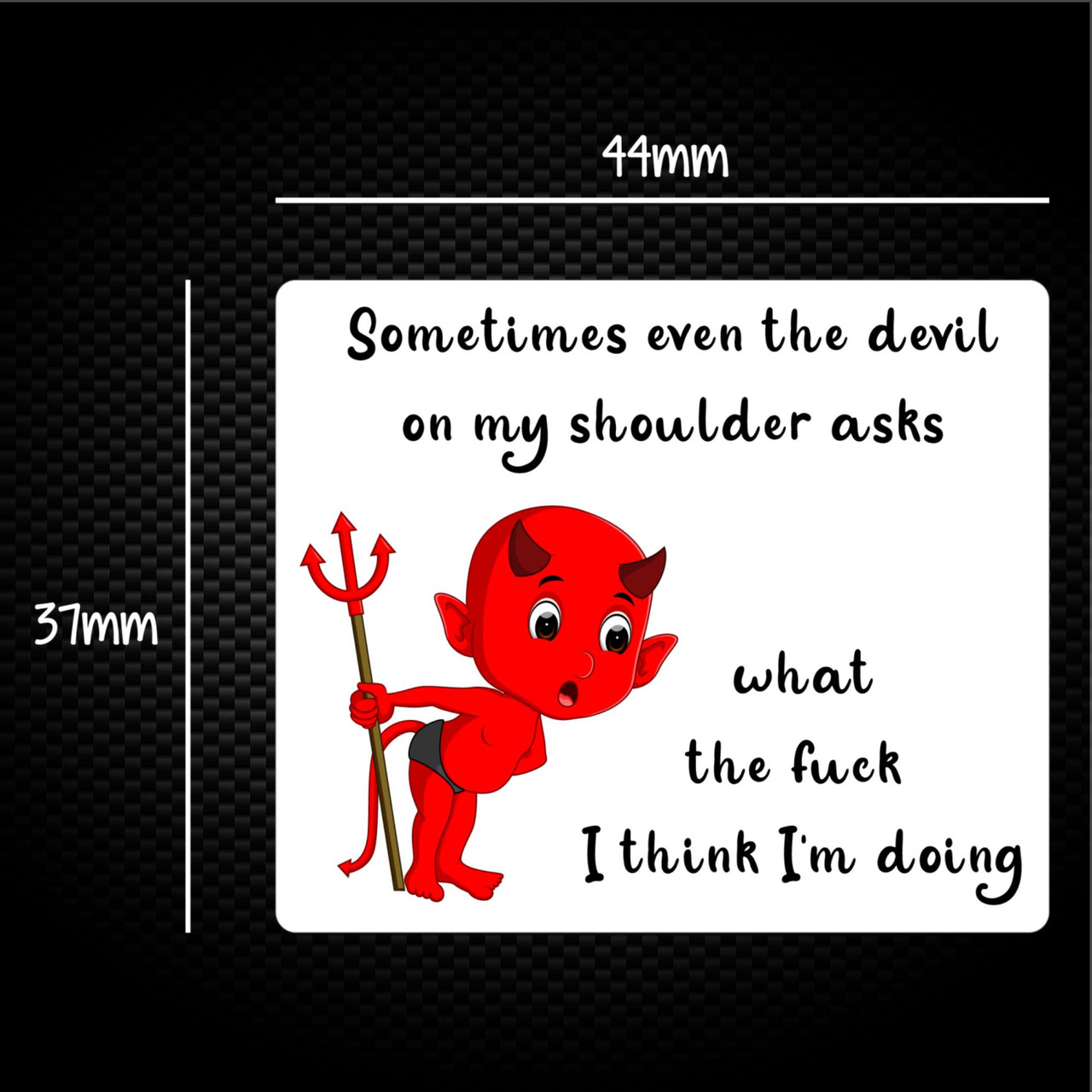 Devil On My Shoulder Sticker Pack - Rude Stickers - Slightly Disturbed