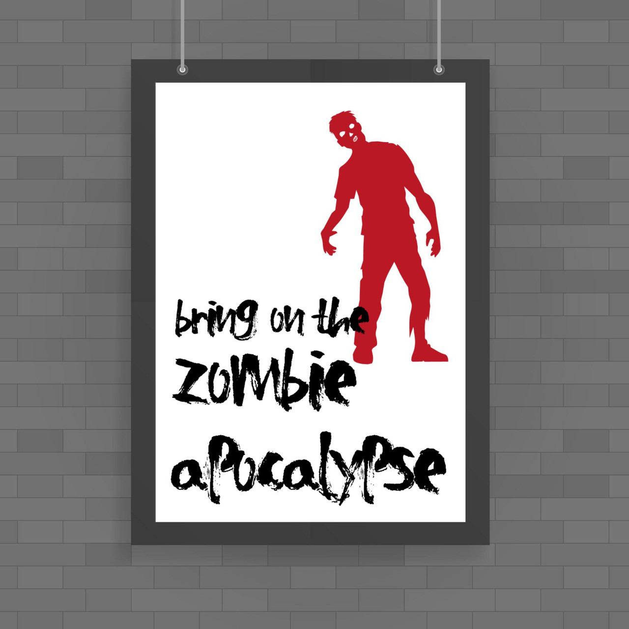 Zombie Apocalypse Poster - Novelty Posters - Slightly Disturbed