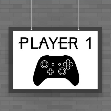 XBox Player Poster - Geeky Posters - Slightly Disturbed