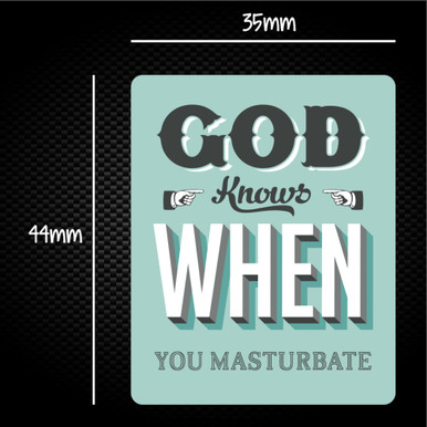God Knows Sticker Pack - Rude Stickers - Slightly Disturbed