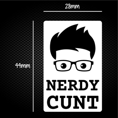 Nerdy Cunt Sticker Pack - Rude Stickers - Slightly Disturbed