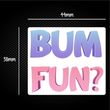Bum Fun Sticker Pack - Rude Stickers - Slightly Disturbed