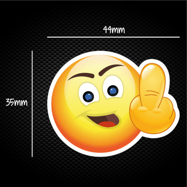 Up Yours Emoji Sticker Pack - Rude Stickers - Slightly Disturbed