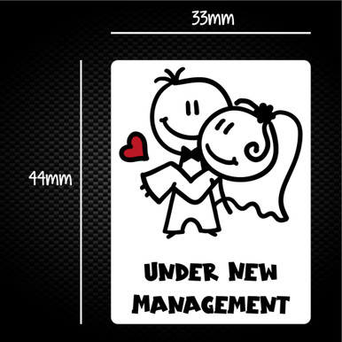 Under New Management Sticker Pack Novelty Stickers Slightly Disturbed