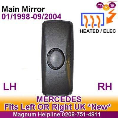 Mercedes Merc Atego Axor Rear View Main Mirror Electrical 24V Heated ...