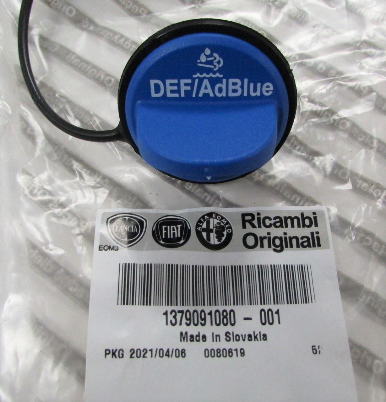 Fiat Ducato Adblue Tank Filler Cap 2014 Onwards 1379091080 1616771880 ...
