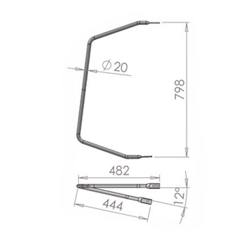 Iveco Eurocargo Long Mirror Arm Assembly Universal Fit 1991-3/2006 ...
