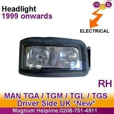 Man TGS Headlight Headlamp Lens Only Right 2007 Onwards - Magnum ...