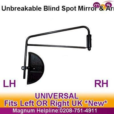 Construction Off Road Tractor Unbreakable Blind Spot Mirror & Arm Assy ...