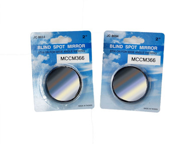 Blind Spot Mirrors Round Self Adhesive 2" Wide Angle Convex Safety ...