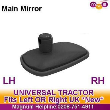 Agricultural Main Mirror Manual Adjust 262cm X 162cm - Fits 10-20mm Arm ...